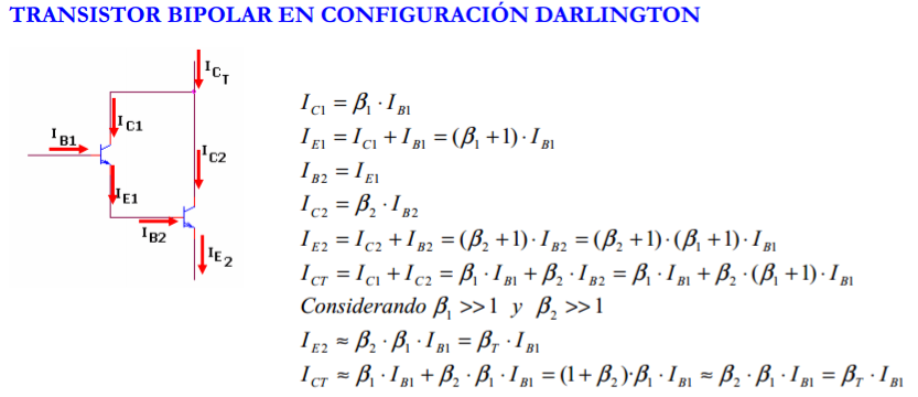 La configuración Darlington de transistores bipolares | Departamento de ...