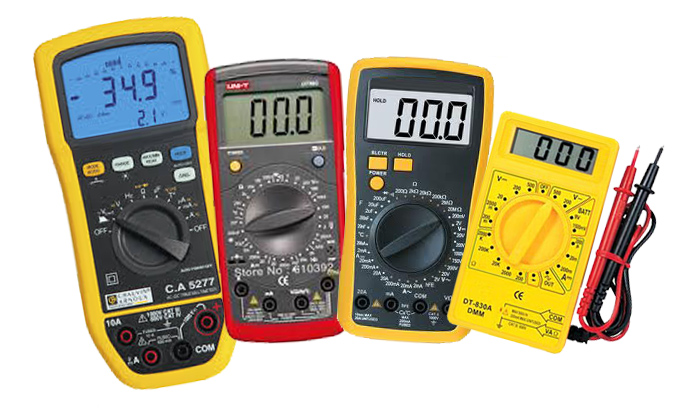 El multímetro o polímetro. Uso básico | Departamento de Electricidad ...